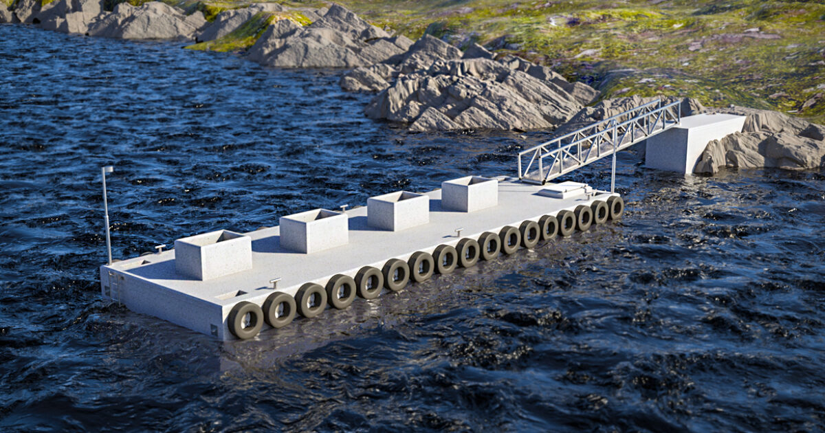 Leverer første flytande fiskerikai | NETT NO